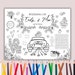 Personalised Kids Wedding Activity Mat, Reception Fun, Kids Printable ...
