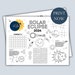 Solar Eclipse Kids Activity Placemat April Solar Eclipse Printable ...