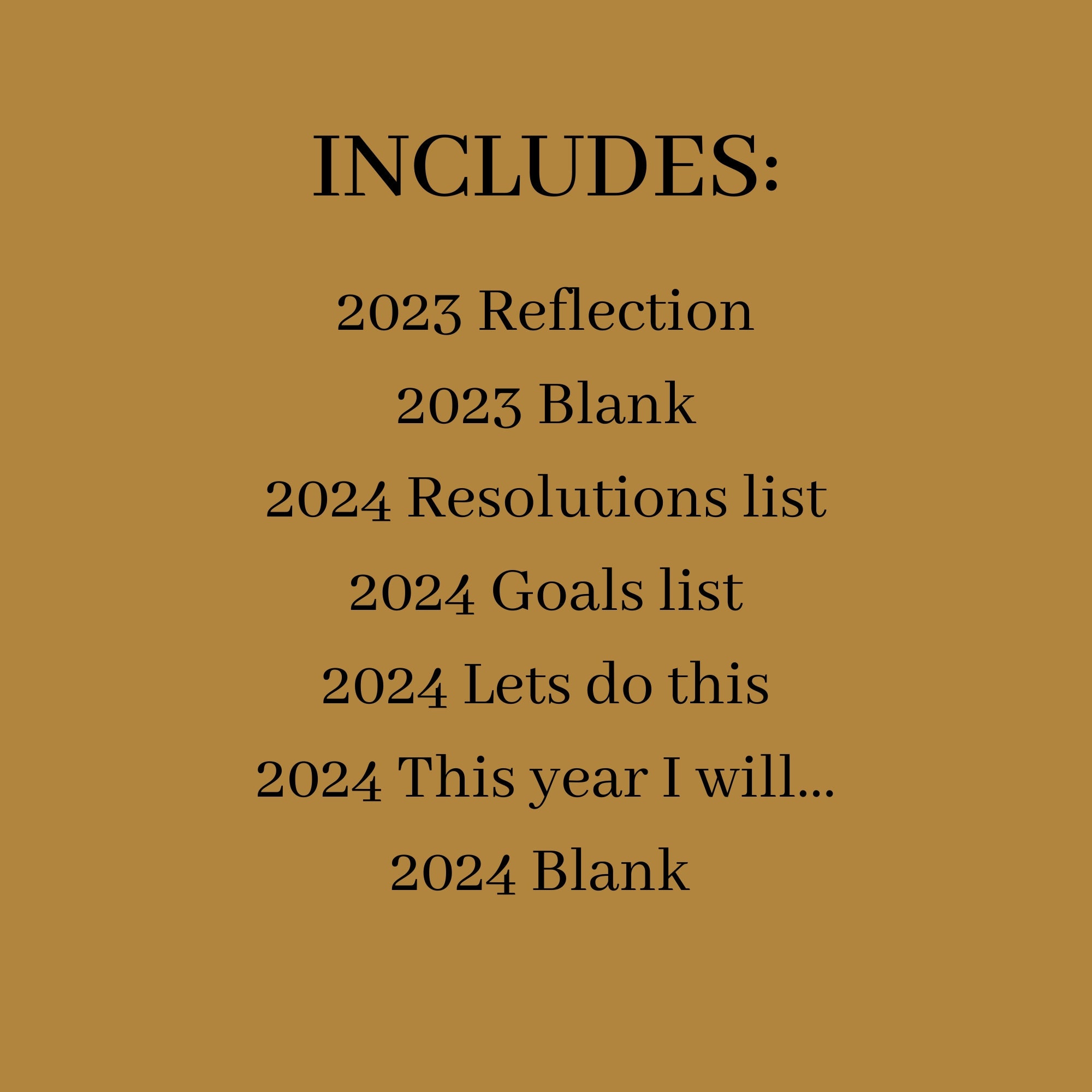 New Year's Printables 2023 Reflection, 2024 Goals and Resolutions, New ...