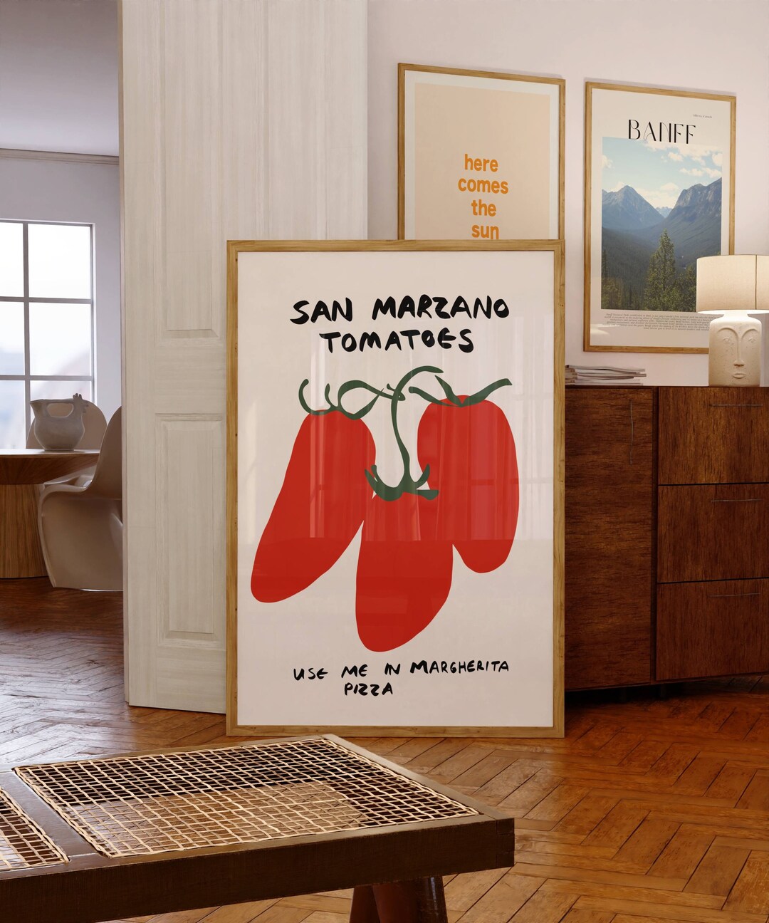 San Marzano Tomatoes Art Print, Maximalist Art, Trendy Kitchen Wall Art ...