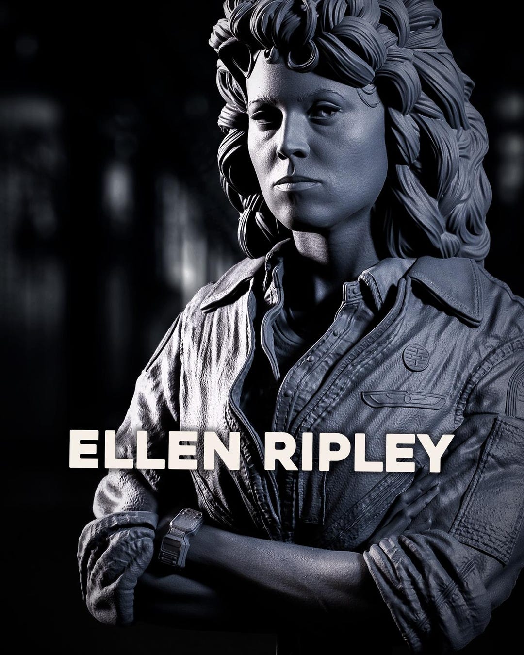 3D Printed Bust of Sigourney Weaver as Ripley From Alien - Etsy
