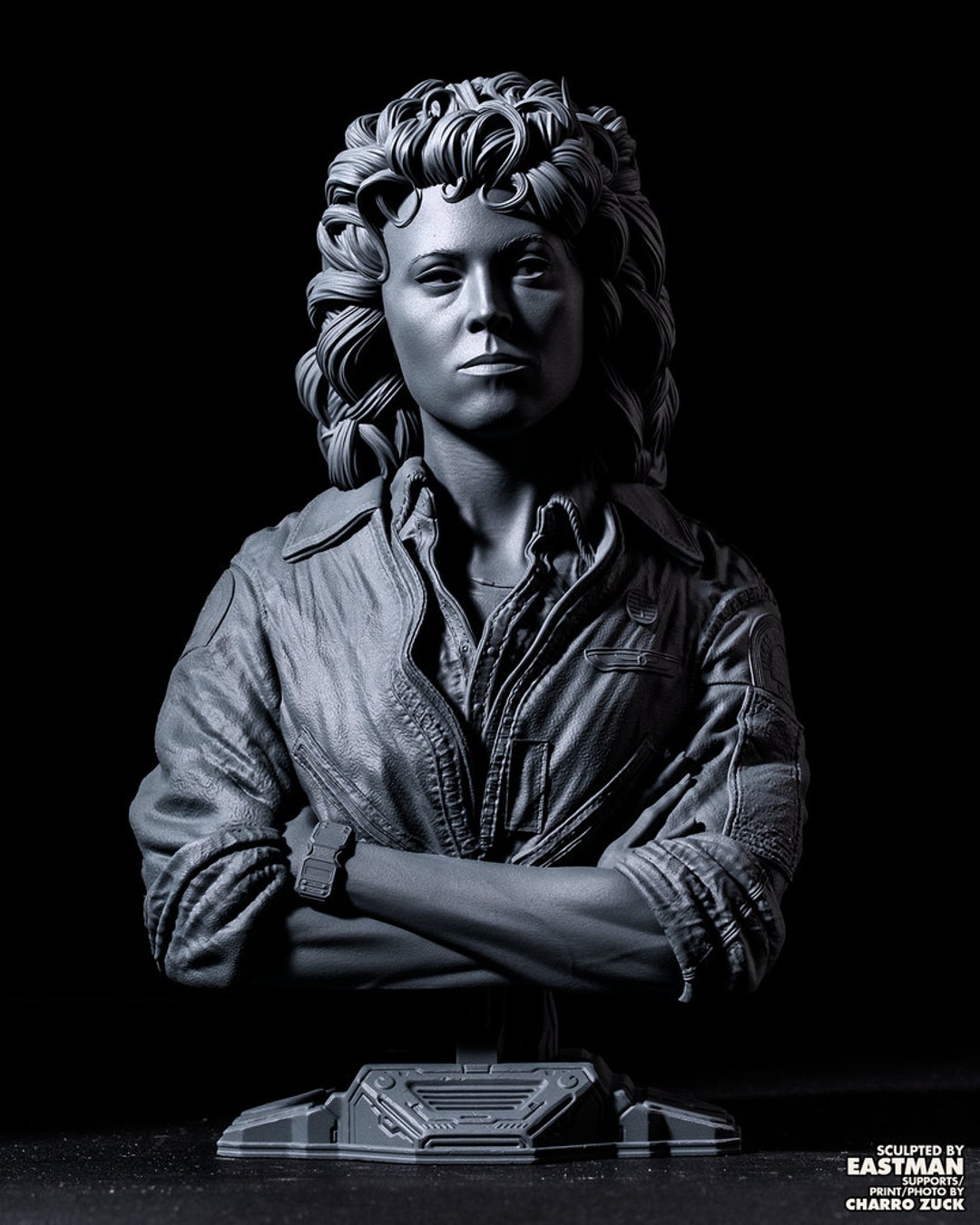 3D Printed Bust of Sigourney Weaver as Ripley in “aliens”. - Etsy