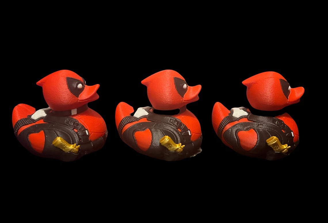 3D Printed Deadpool Duck - Etsy