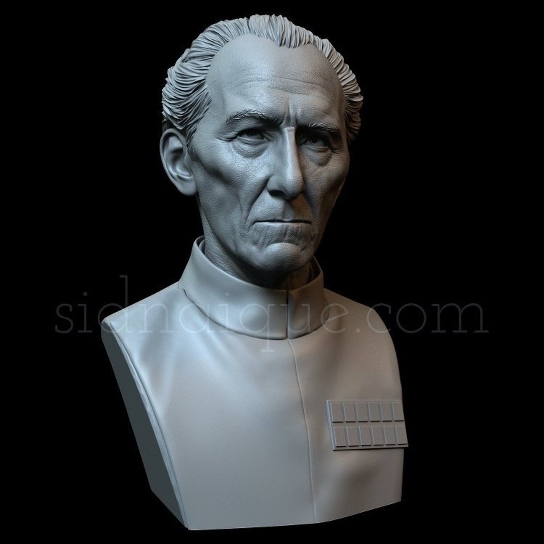 3D Resin Printed Bust of Peter Cushing as Grand Moff Tarkin by Sid ...