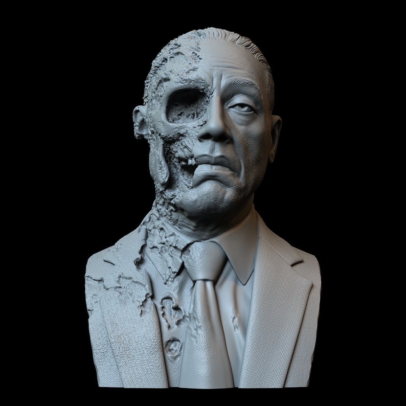 3D Printed Bust of Giancarlo Esposito as Gustavo Fring (face-off ...