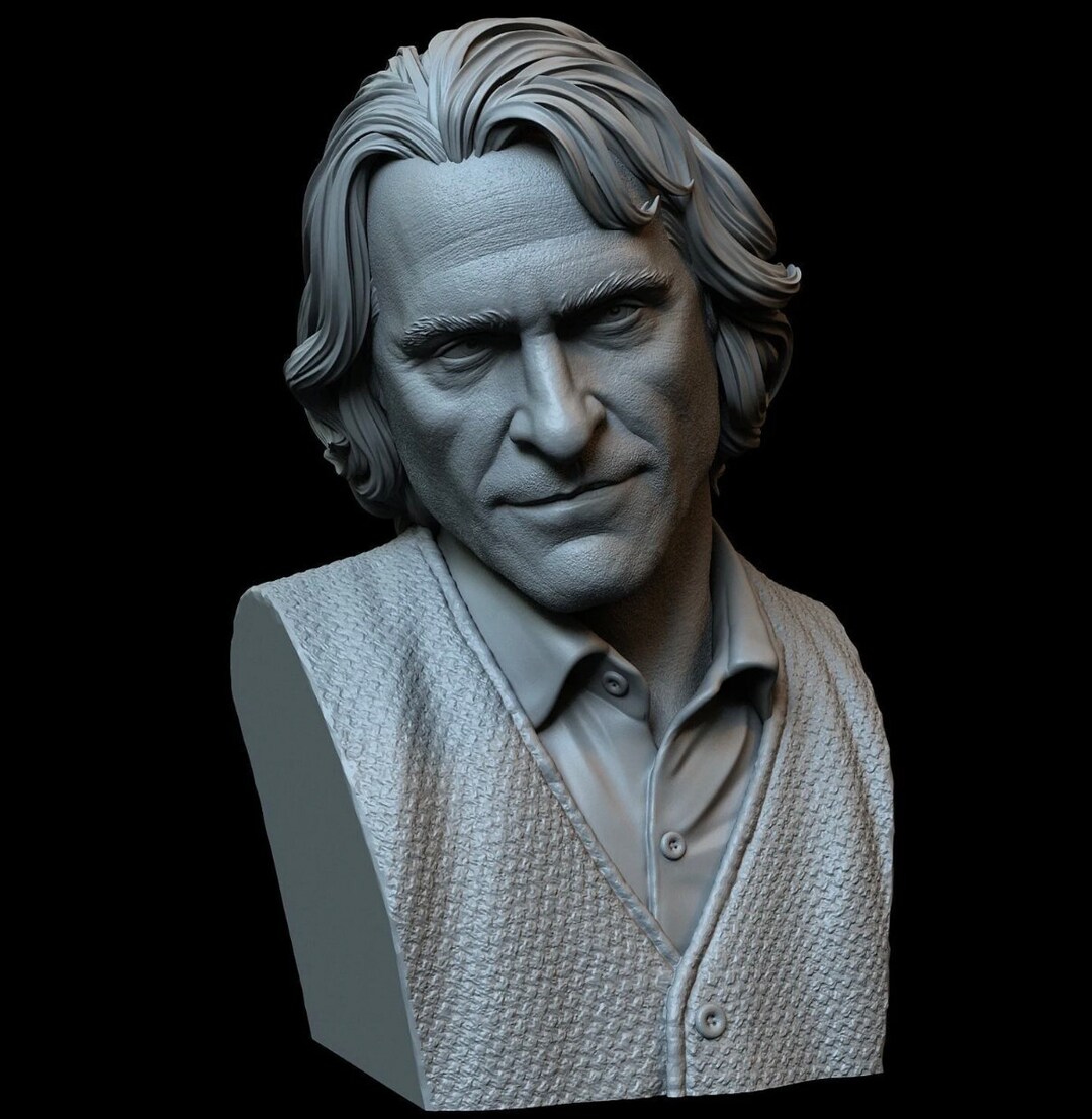 3D Resin Printed Bust of Joaquin Phoenix as Arthur Fleck From Joker by ...