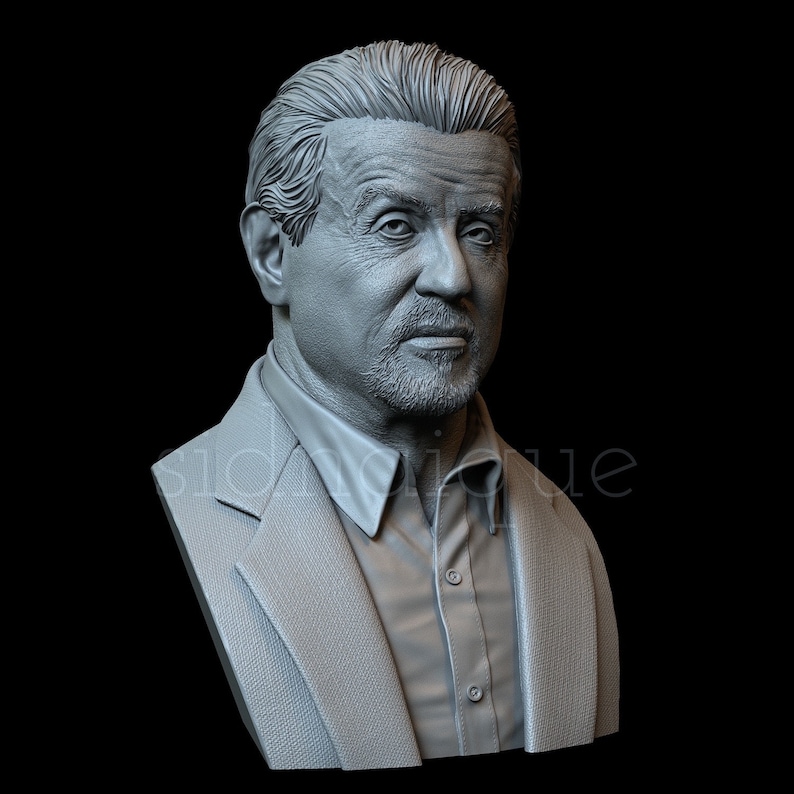 3D Resin Printed Bust of Sylvester Stallone as Dwight “the General ...