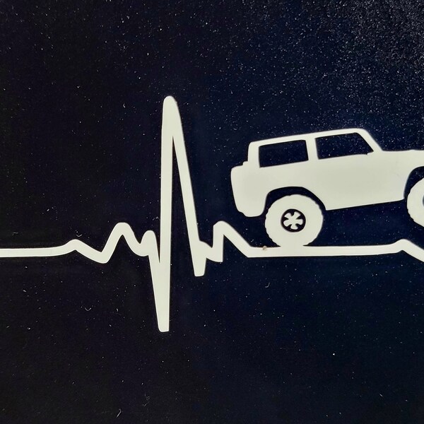 Jeep Heartbeat Decal - Etsy