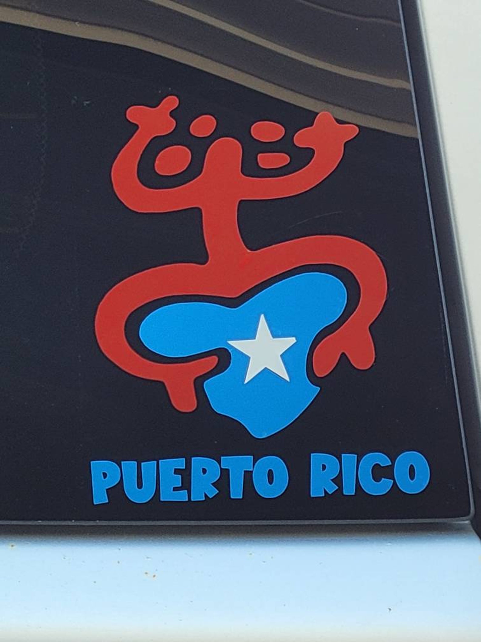 Puerto Rico Taino Coqui Flag Decal - Etsy