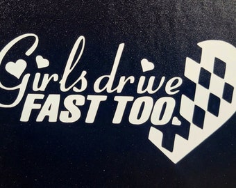 Girls Drive Fast Too Svg, Girl Car Svg, Girl Svg, Girl Car Decal Svg ...