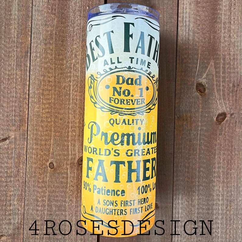 Father's Day Tumbler, Father's Day, Best Dad, 20oz Skinny Tumbler ...