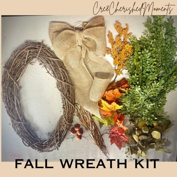 Autumn Wreath Kit - Etsy