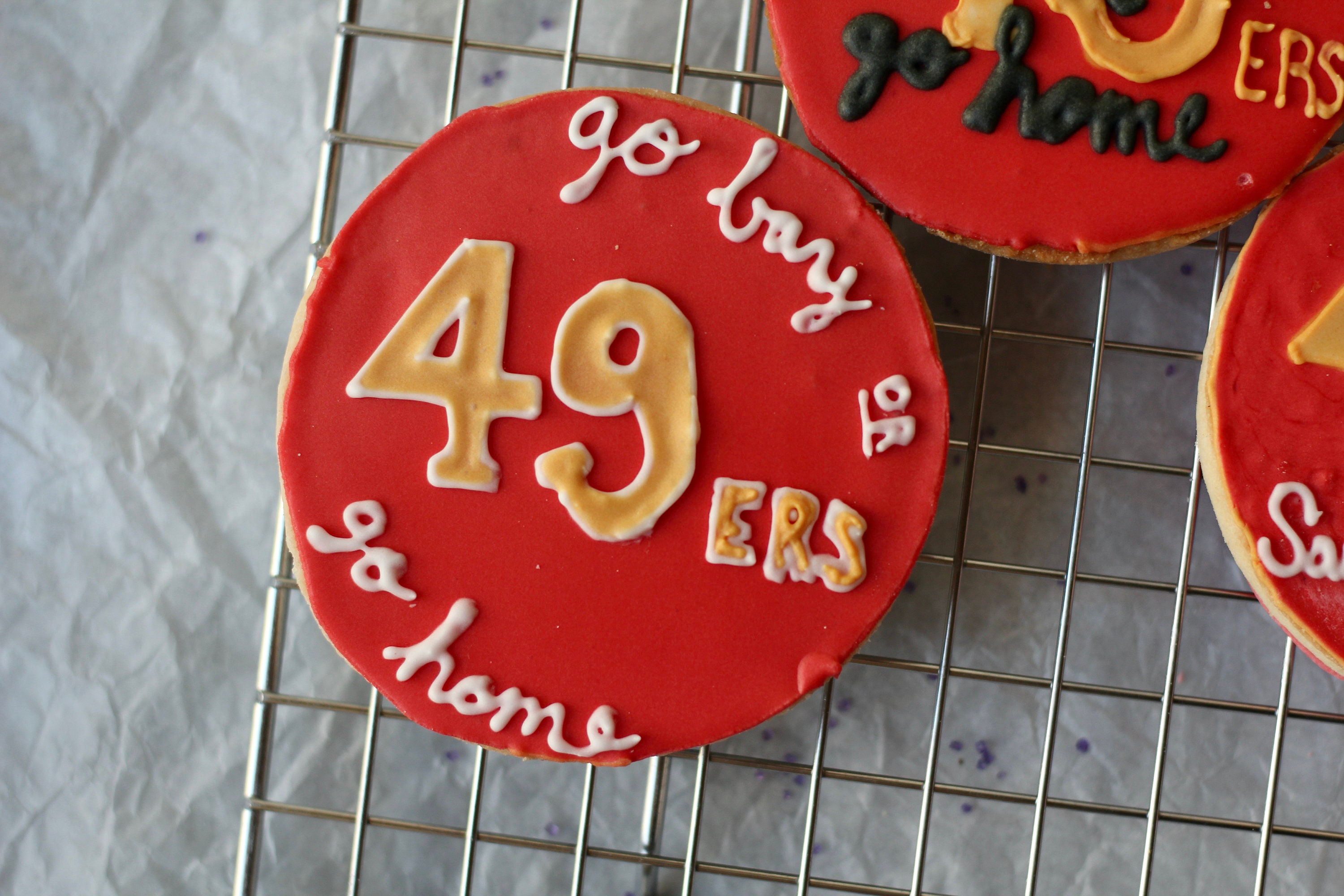 San Francisco 49ers Cookies, Super Bowl LVI Football Sugar Cookies ...