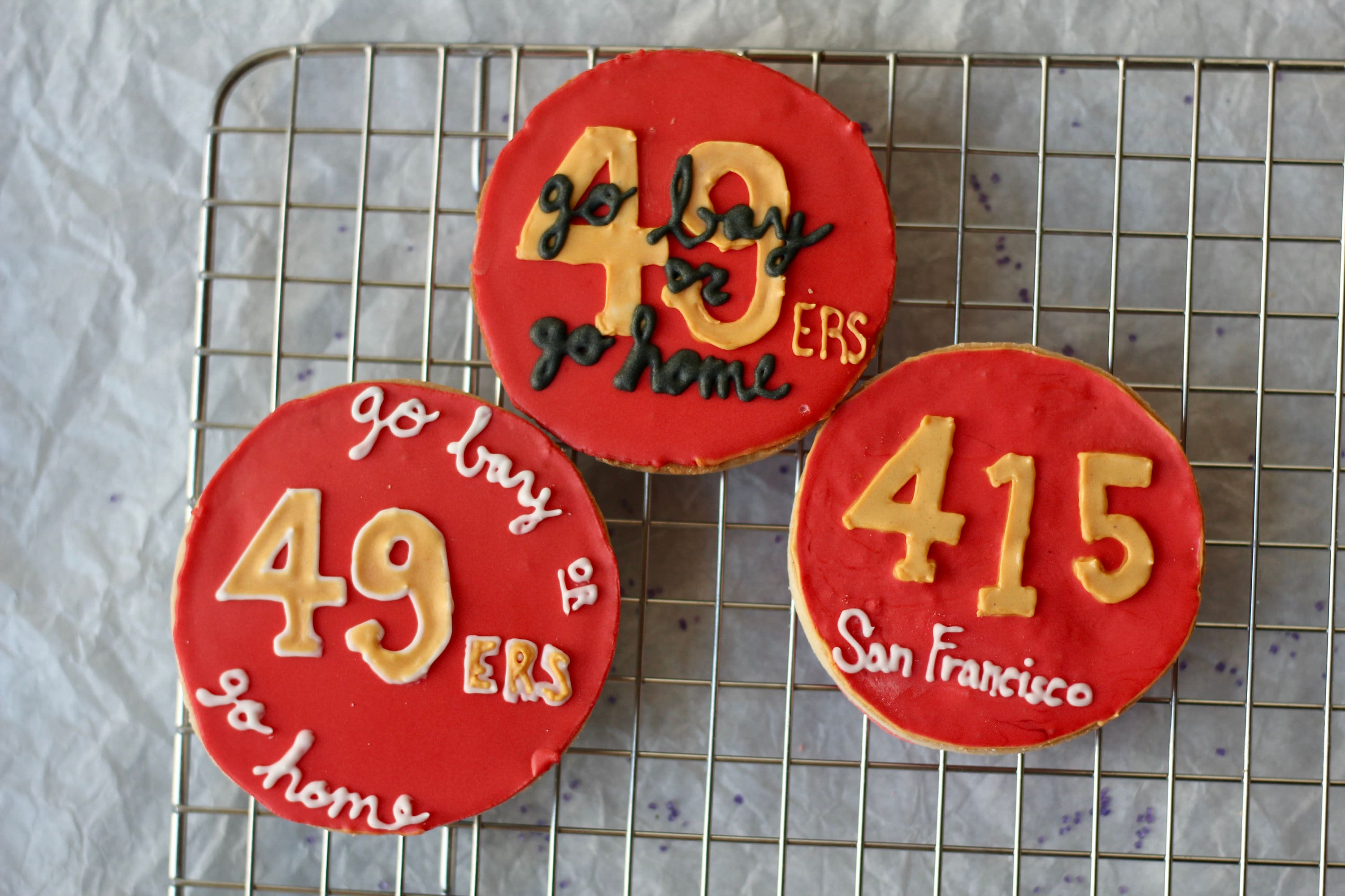 San Francisco 49ers Cookies, Super Bowl LVI Football Sugar Cookies ...