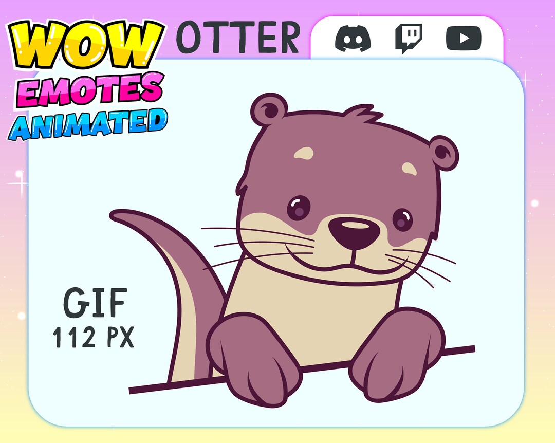 Bongo Otter Animated Twitch Emote, Twitch Animated Discord Emotes ...