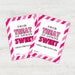 Pink Valentines Gift Tag, Printable Cards for Valentine’s Day, Pink ...