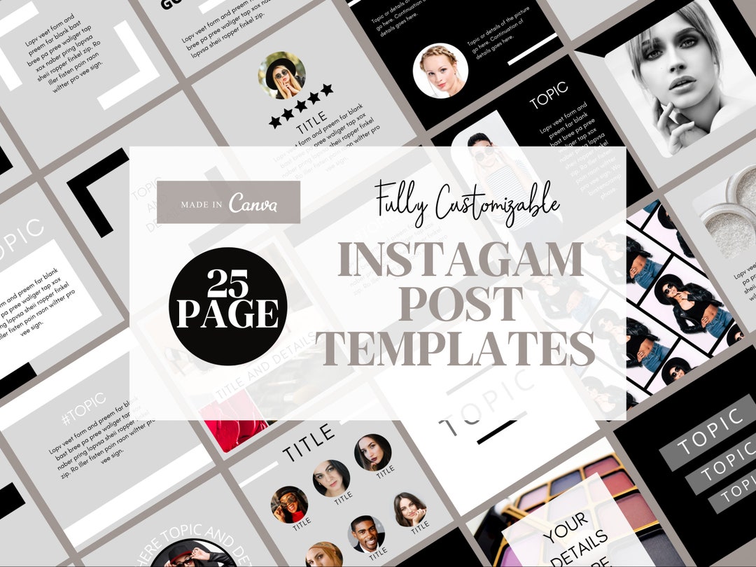 Black and Gray Instagram Post Template | Minimalist |make up Artist ...
