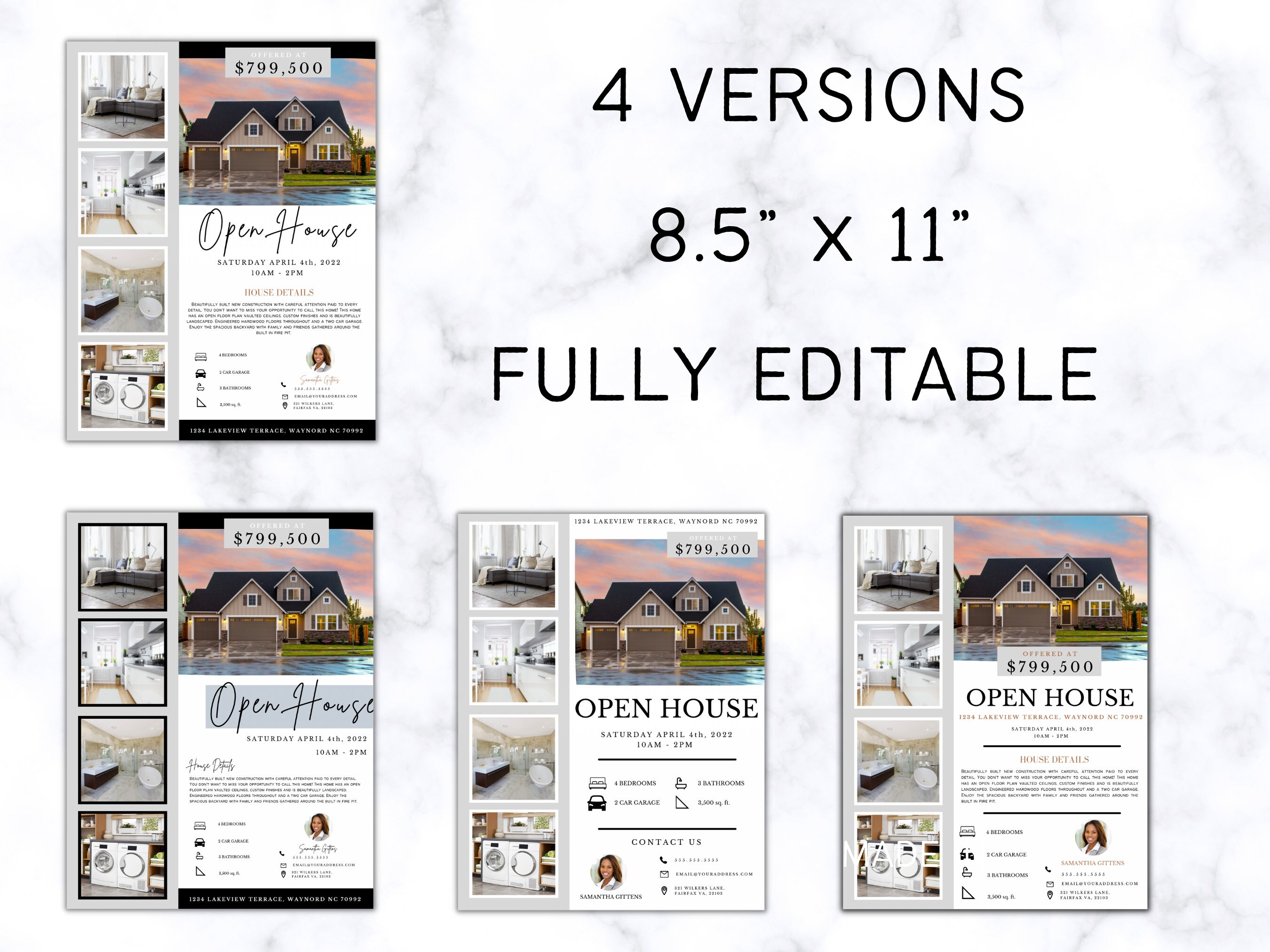 Open House Flyer Template Real Estate Flyer Real Estate - Etsy
