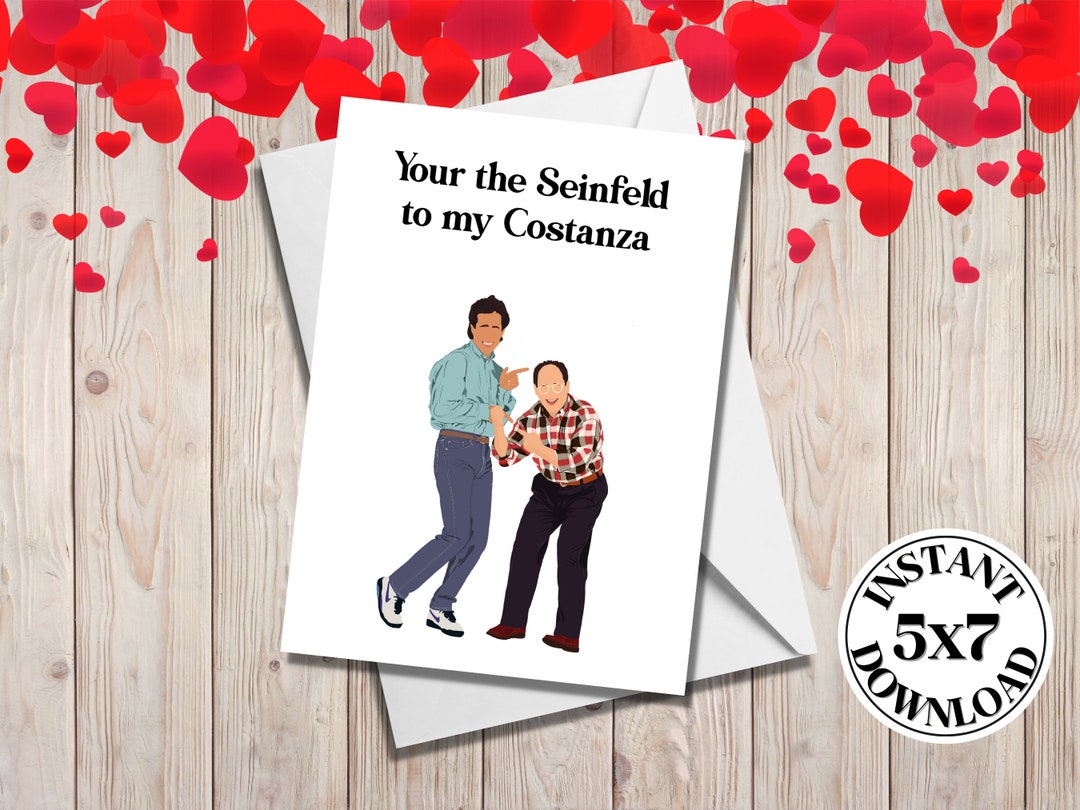 Funny Greeting Card Template | Seinfeld Illustration and Quote | Funny ...