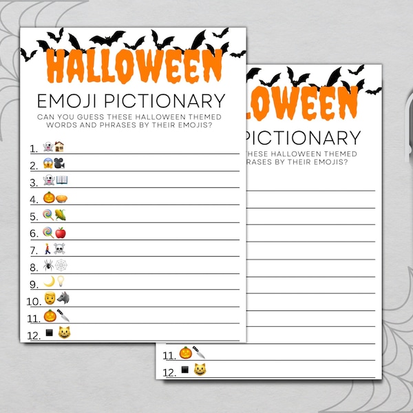 Emoji Movie Pictionary - Etsy