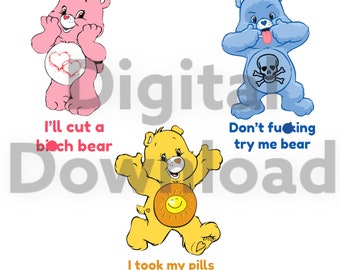 Swear Bear Png - Etsy