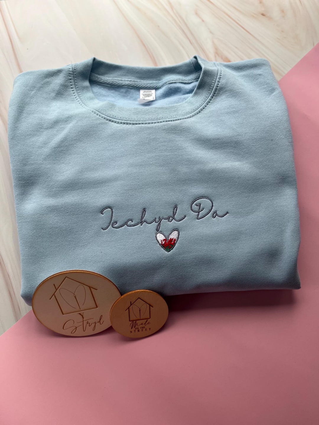 Embroidered 'iechyd Da' Welsh Jumper, Cheers Sweatshirt - Etsy UK