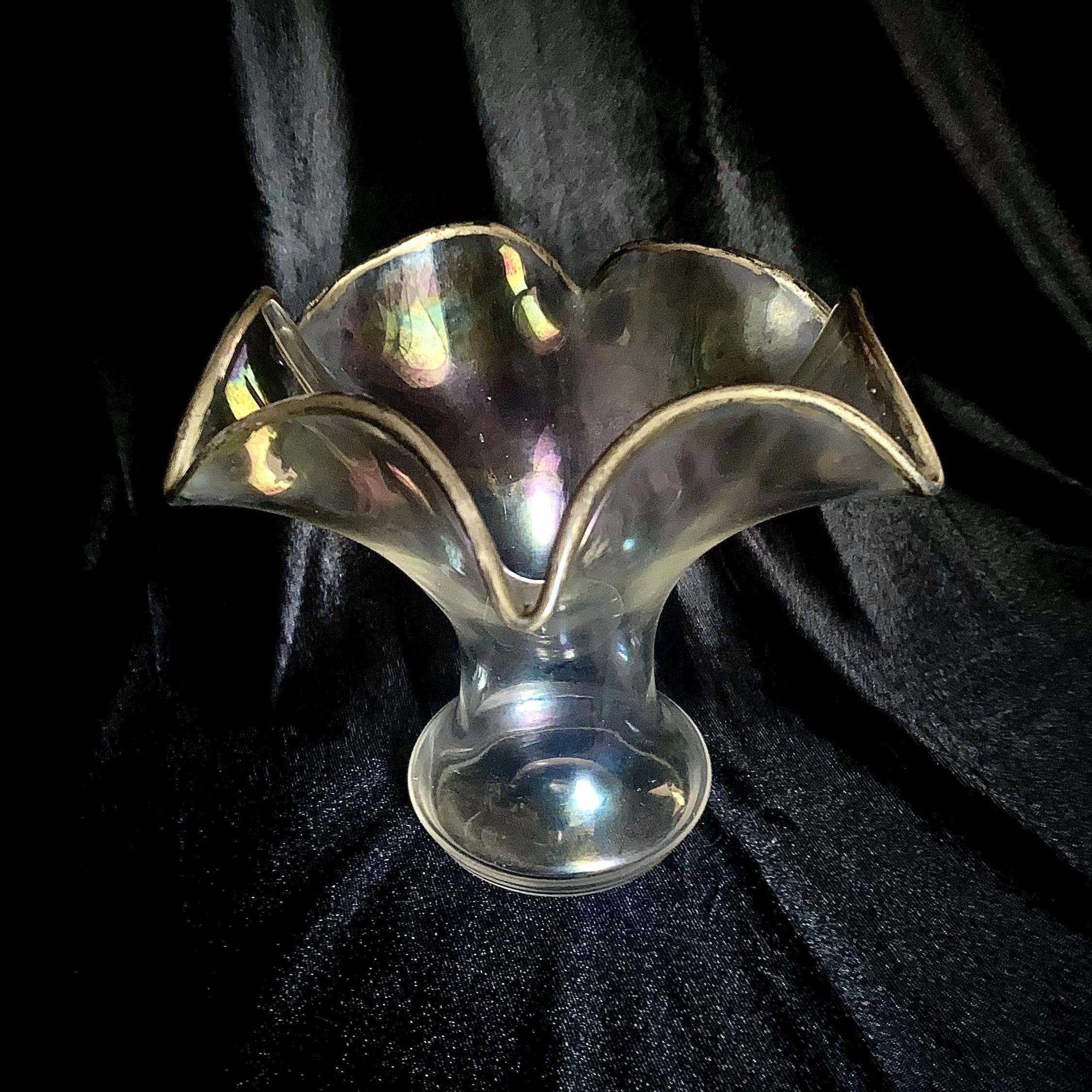 Antique Bohemian Czech Iridescent Art Glass Vase – Likely Kralik, Loetz ...