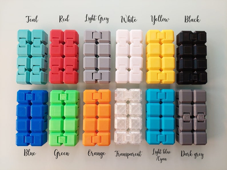 Infinity Cube Fidget Toy 3D Printed Infinity Cube Desk Toy - Etsy