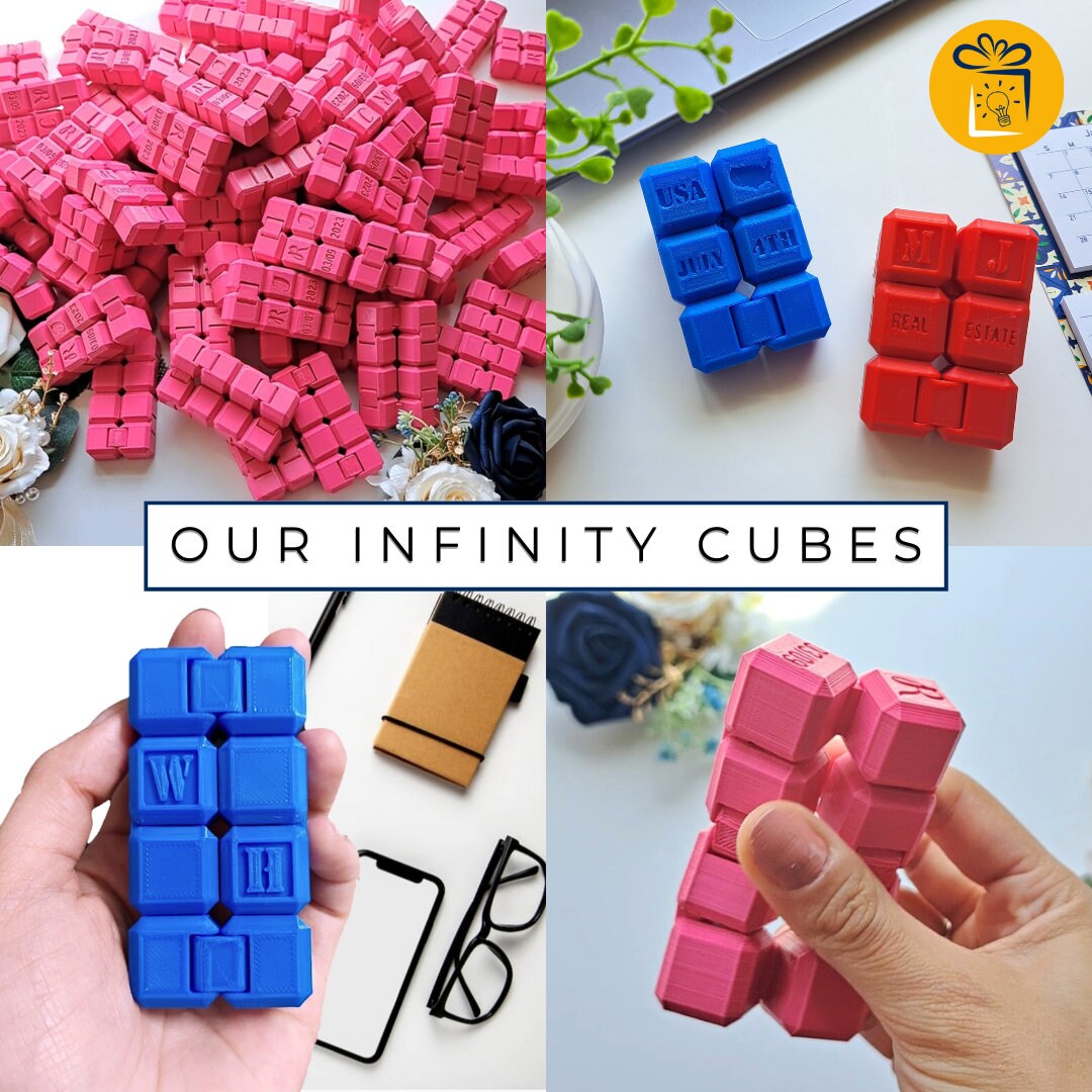Infinity Cube Fidget Toy, 3D Printed Office Toy, Desk Toy, Fidget Cube ...