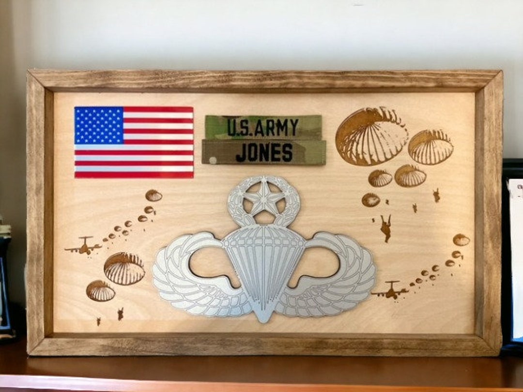 Master Parachutist Badge/jump Master 3D Graduation/ Promotion/ Army ...