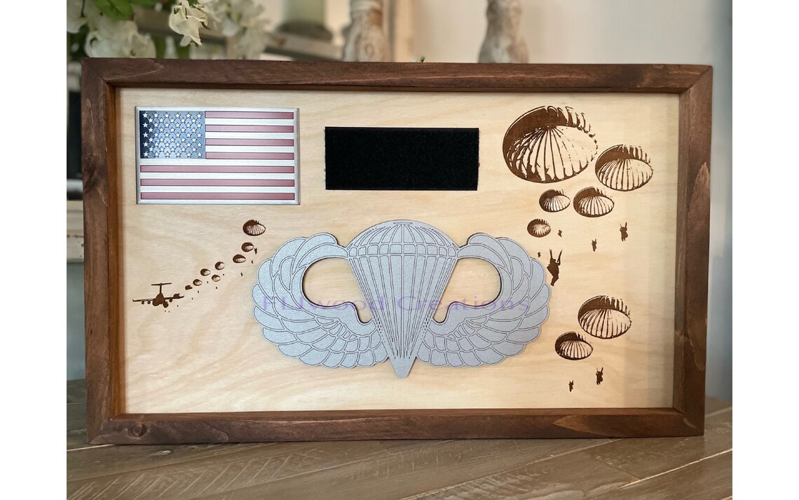 Airborne 3D Graduation/ Promotion/ Army Gift, Name Tapes Not Included ...