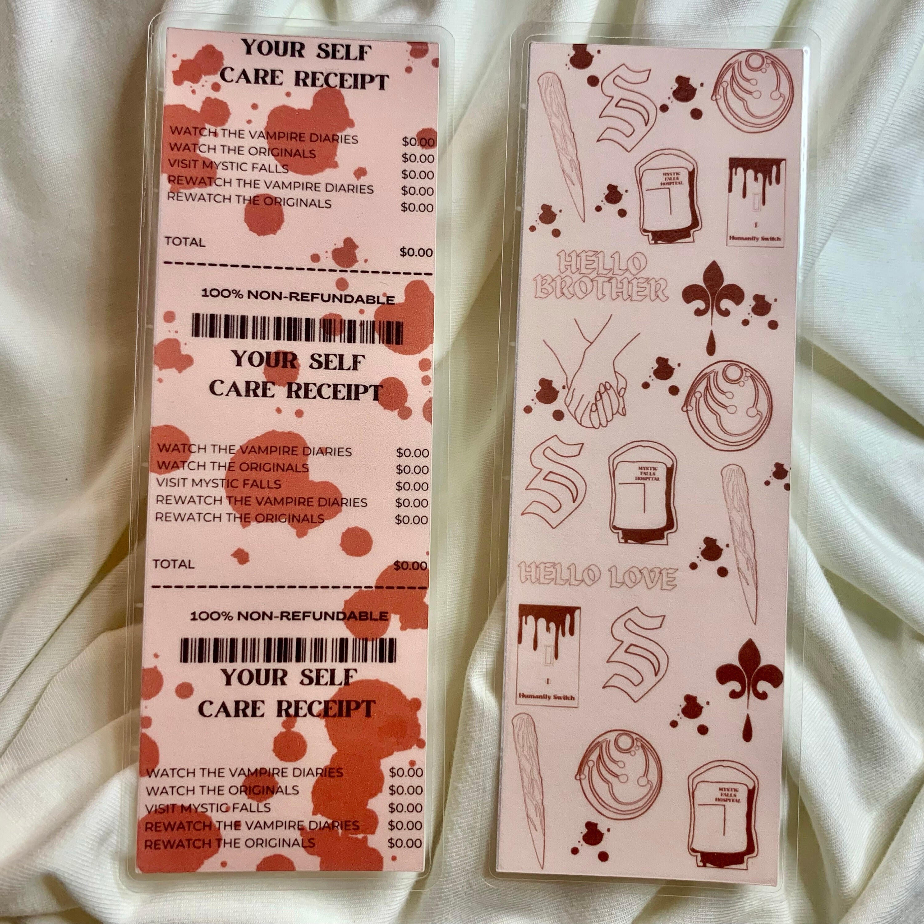 Vampire Diaries Bookmark TVD Bookmark TVD Merch Mystic - Etsy