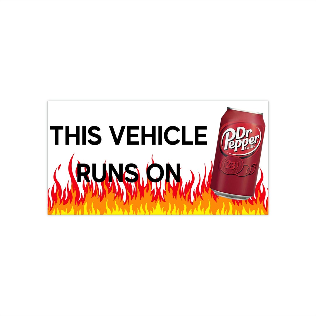 Dr. Pepper Bumper Sticker - Etsy
