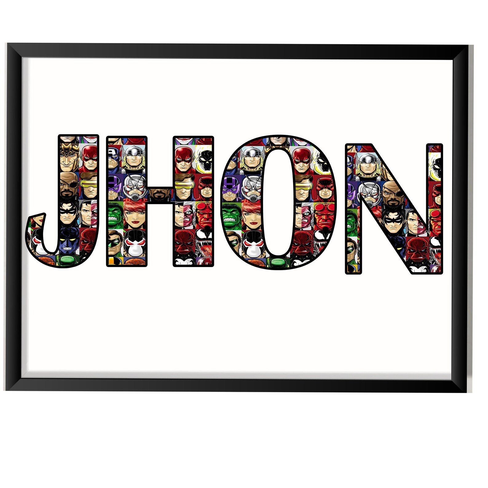 Superhero Alphabet PRINTABLE Letters Superhero Custom Name ...