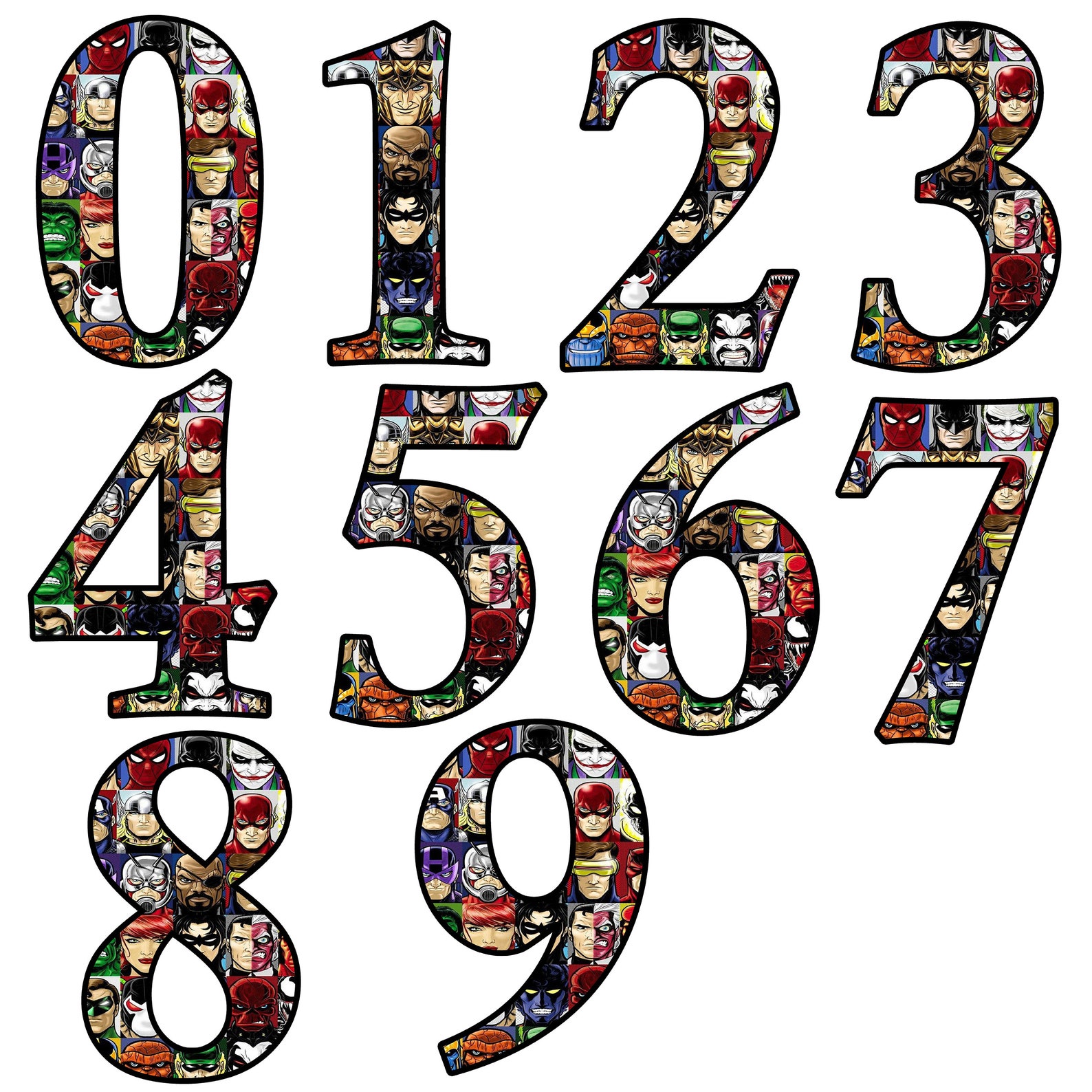 Superhero Alphabet PRINTABLE Letters Superhero Custom Name ...