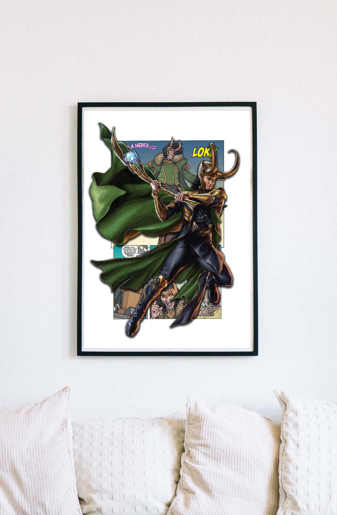Loki Custom Comic Series Poster Custom 2022 Marvel Poster 180 GSM Gloss ...