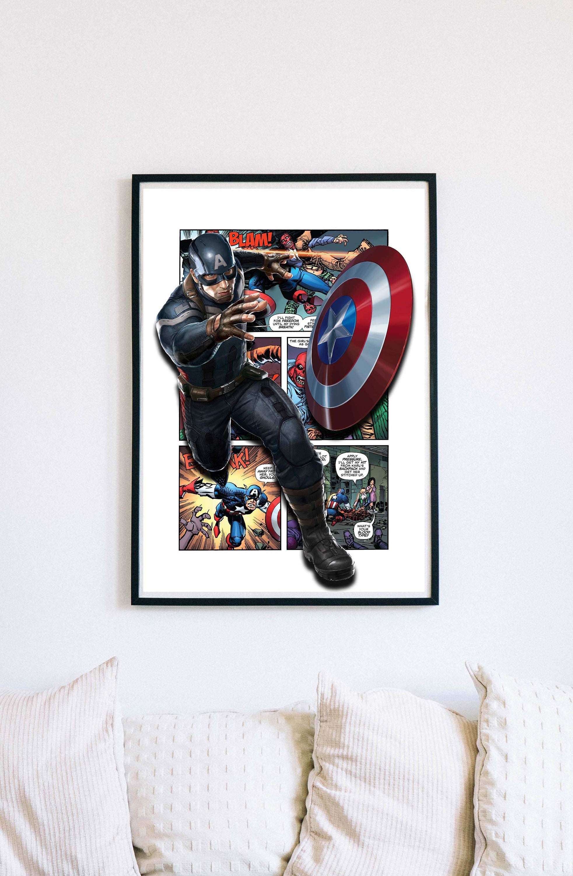 Captain America Custom Comic Series Poster Custom 2022 - Etsy