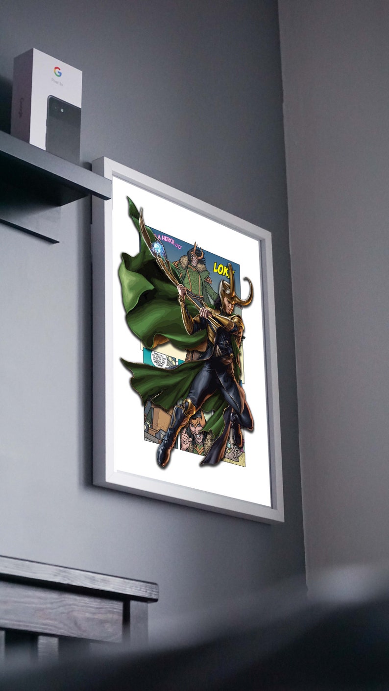 Loki Custom Comic Series Poster Custom 2022 Marvel Poster 180 GSM Gloss ...