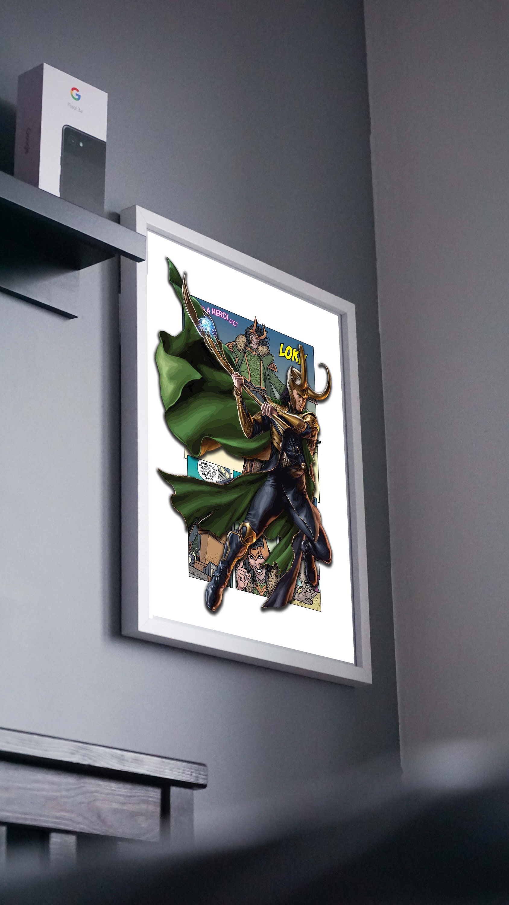 Loki Custom Comic Series Poster Custom 2022 Marvel Poster 180 GSM Gloss ...