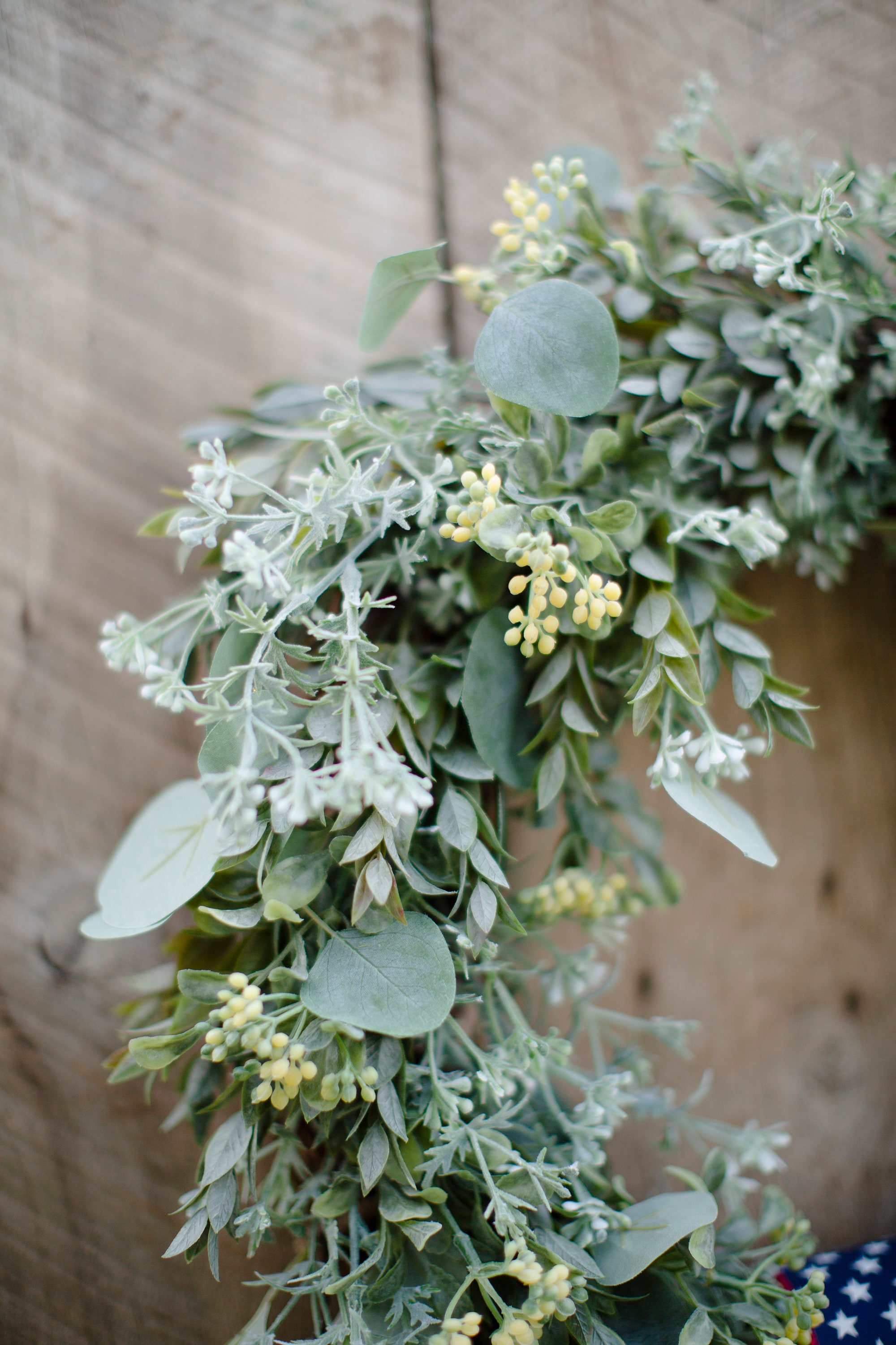 Everyday Greenery Wreath, Greenery Wreath With Ribbon Sash, Wreath Sash ...