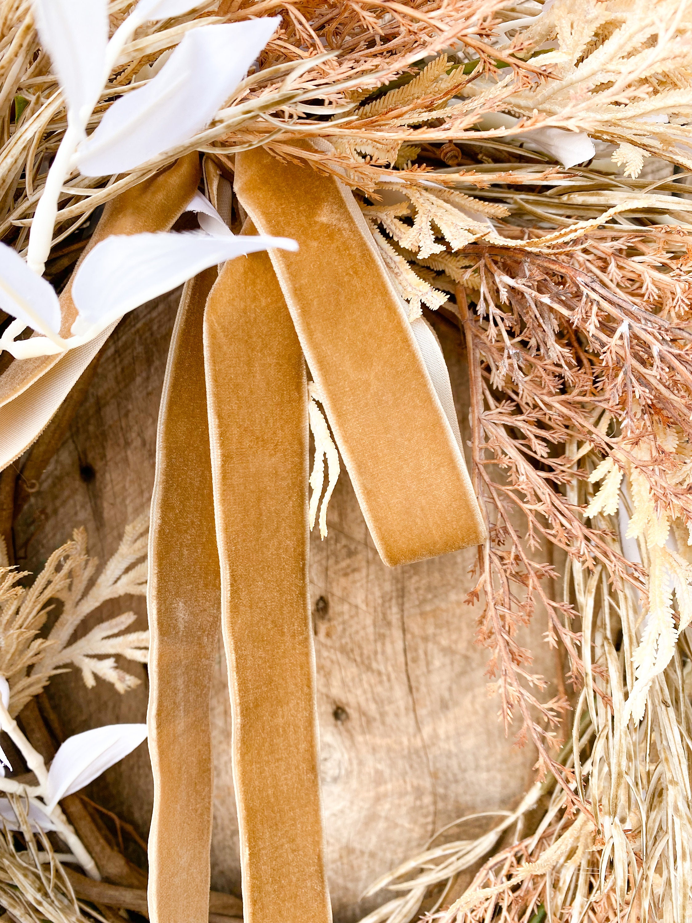 Neutral Fall Boho Wreath for Front Door, Neutral Modern Farmhouse Wall ...