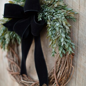Everyday Ruscus Wreath, Elegant Everday Greenery Wreath, Farmhouse ...