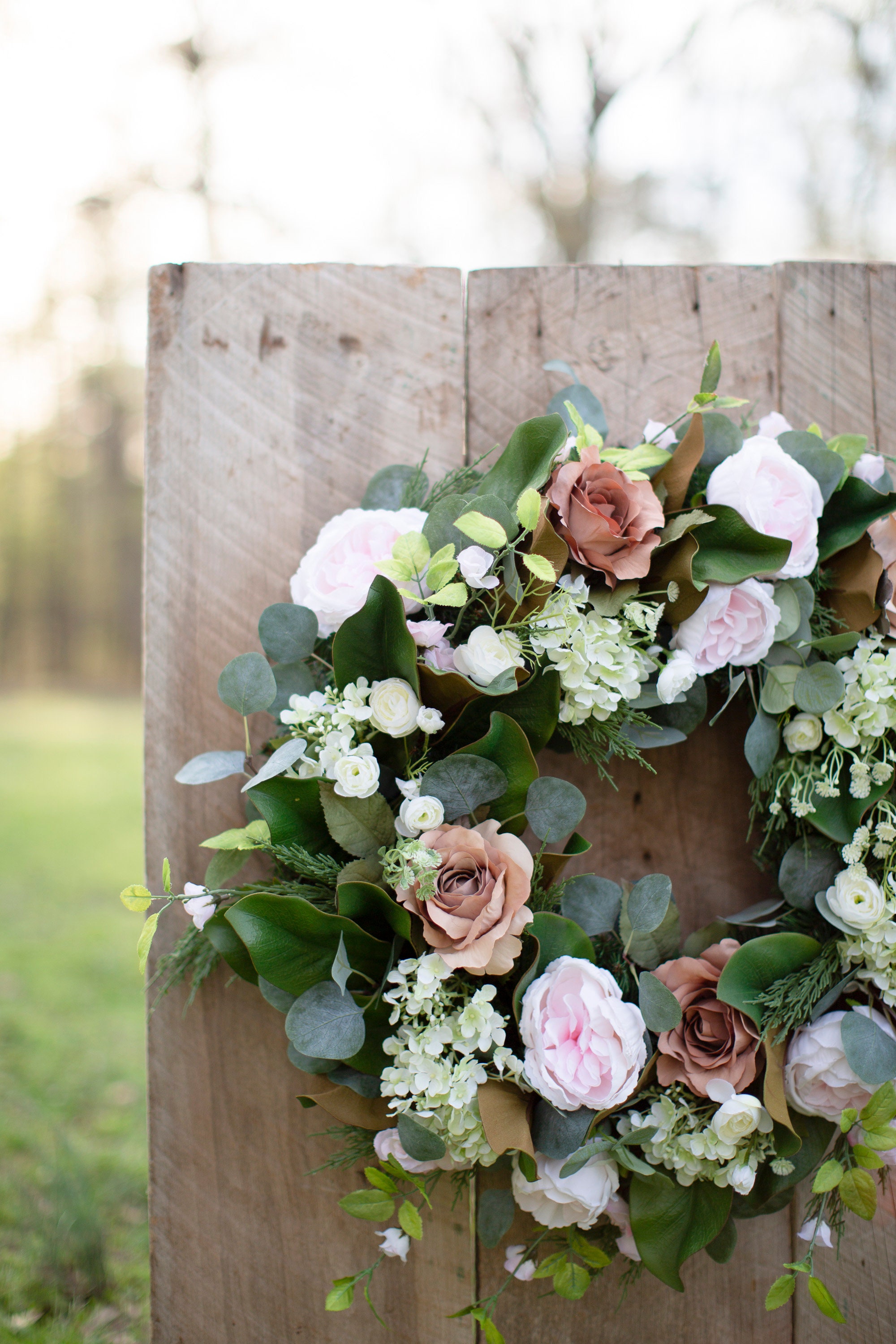 Magnolia Wreath With Flowers, Extra Large Magnolia Wreath, Magnolia ...