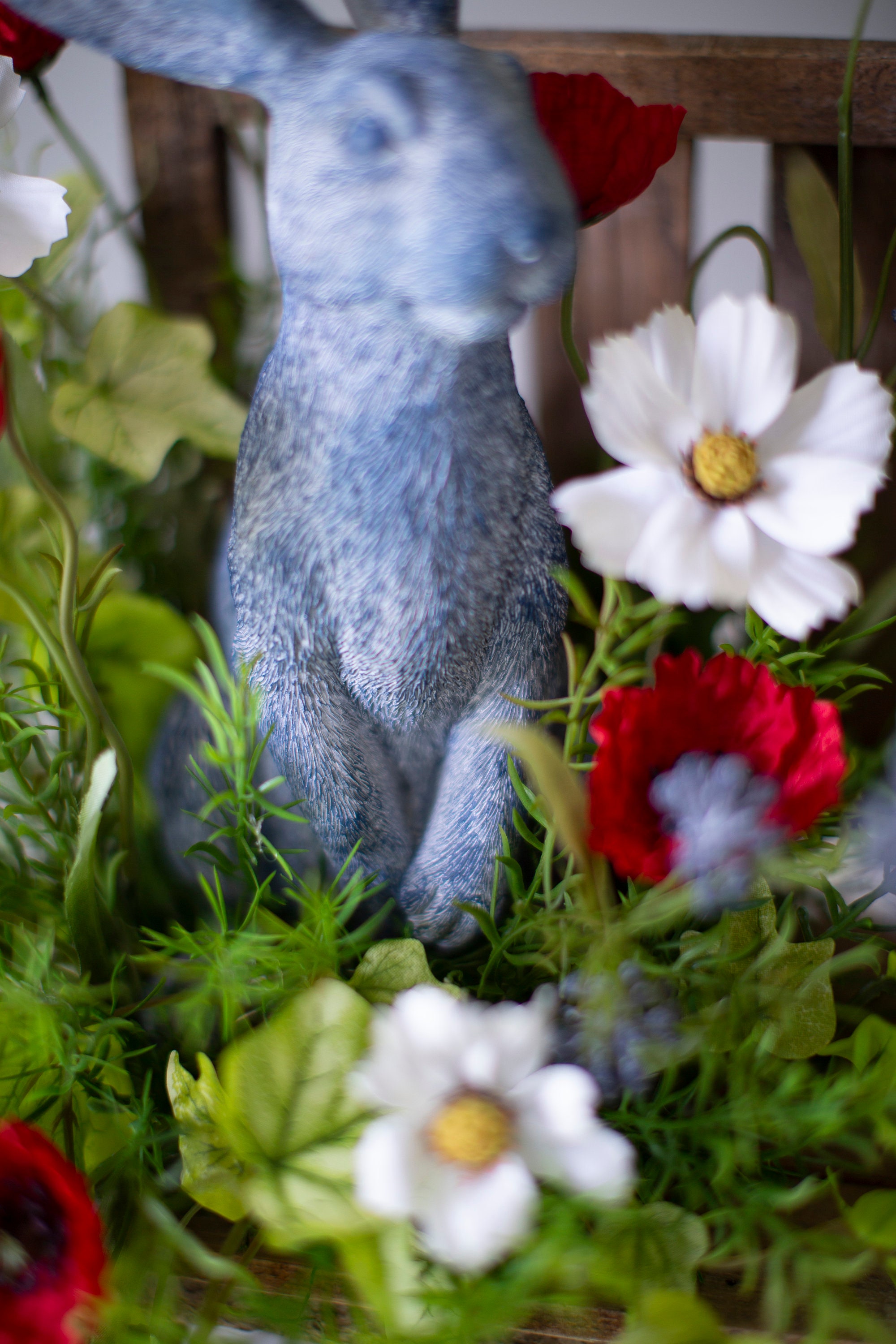 Summer Bunny Table Decor, Patriotic Table Arrangement, Summer Table ...