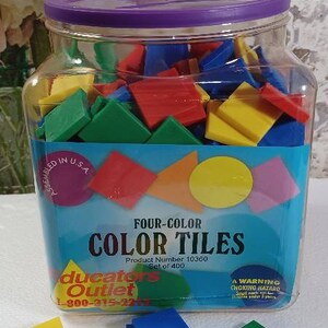 Plastic Pattern Blocks for Kids, Shapes for Kindergarten, Montessori ...