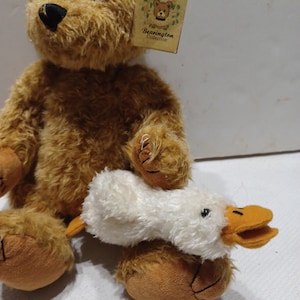 Bearington Ester Teddy Bear Duck Bears Stuffed Plush Toy Donald 1130 ...