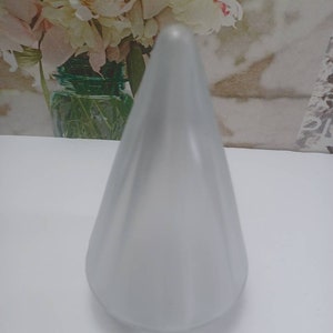 Vintage Cone Shape Frosted Glass Ceiling Light Fixture - Etsy