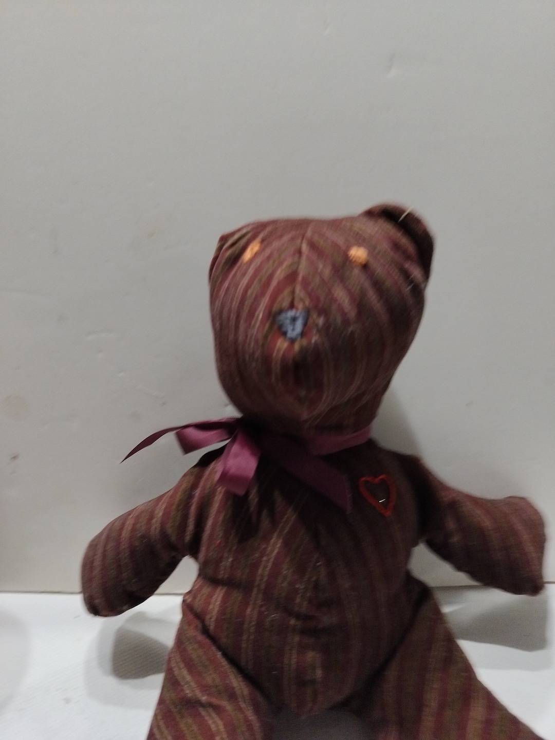 Vintage Handmade Teddy Bear Stripe Color Collectible - Etsy