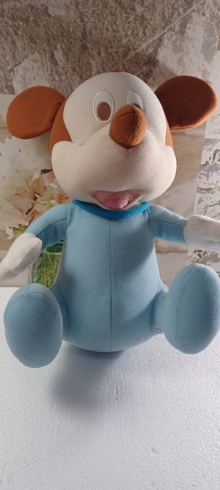 Disney Babies Plush Mickey Mouse 10 Baby Blue Stuffed - Etsy