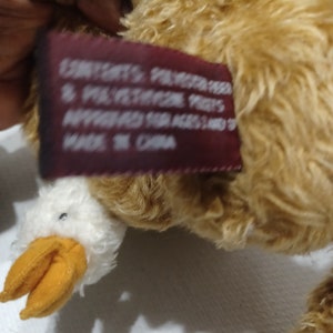Bearington Ester Teddy Bear Duck Bears Stuffed Plush Toy Donald 1130 ...